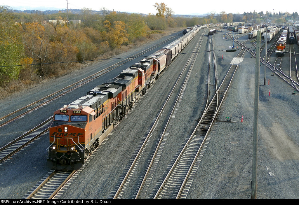 BNSF 6553 SPOEVE arrives at Delta